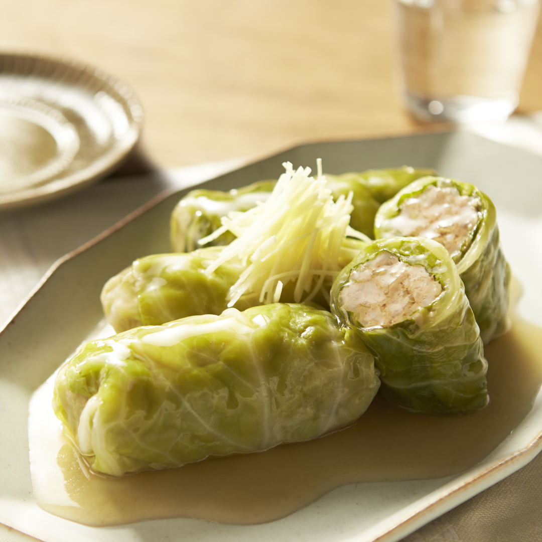 和風ロールキャベツ | お料理レシピ | 調味料 | 商品紹介 | 宝酒造株式会社
